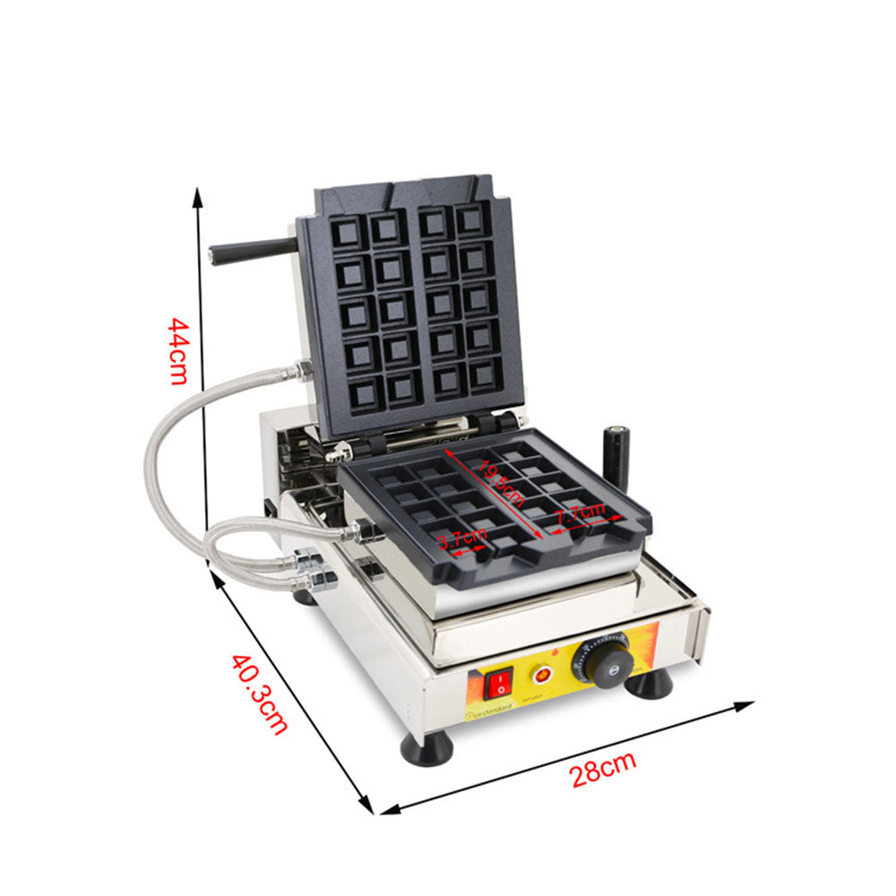 Hot Snack Crispy Waffle Buns Vertical Waffle Maker to Make Waffle Cube ...